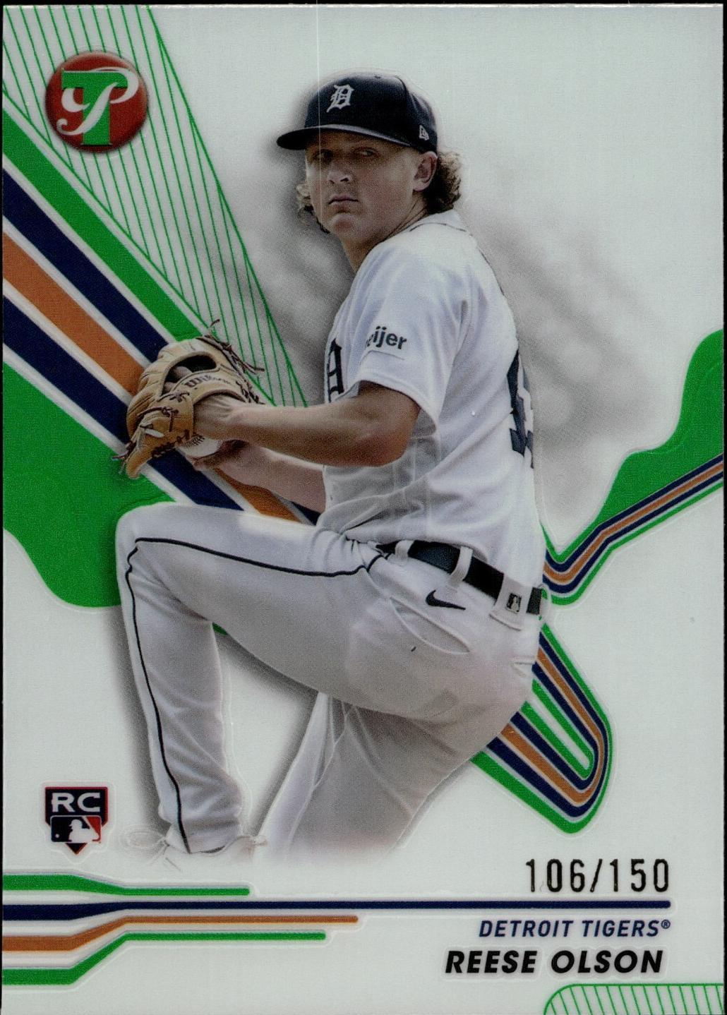 2024 Topps Pristine - Reese Olson #16 Green Refractor /150 (RC) for ...
