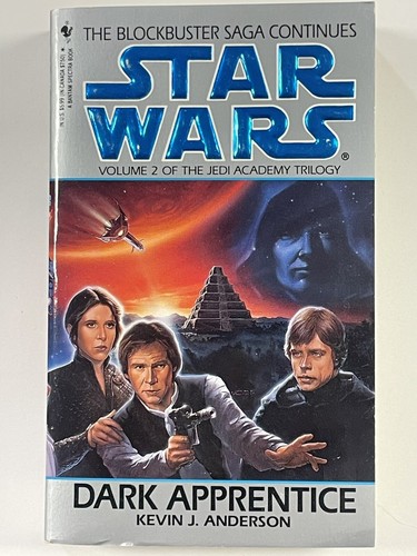 Star Wars Paperback Book: Dark Apprentice Volume 2 of the Jedi Academy ...