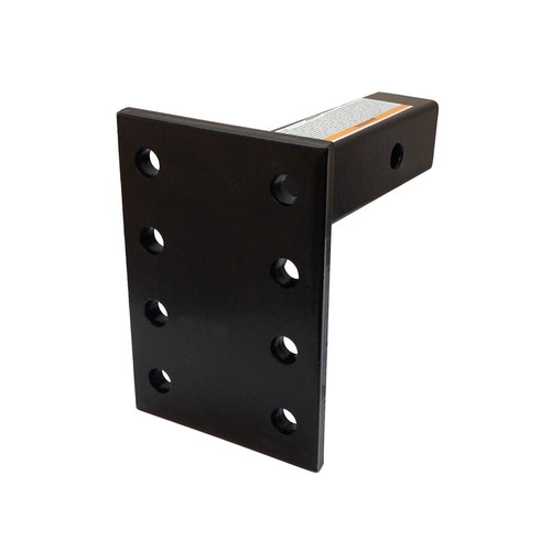 HD 2"x2" Solid Adjustable Pintle Mounting Plate Trailer Hitch Adapter ...