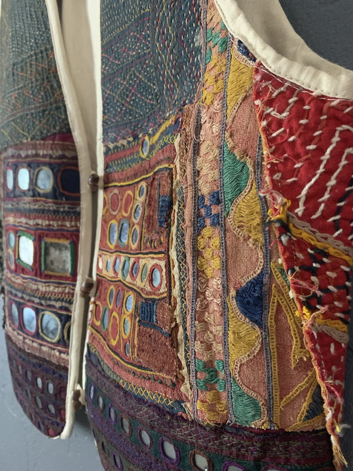 Vintage Carla Freeman upcycled vintage kantha vest - Gem