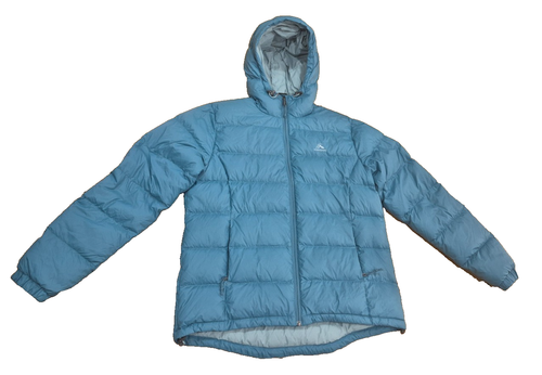 Womens Macpac Blue Halo V2 Hooded Puffer Jacket Size 16 | eBay Australia