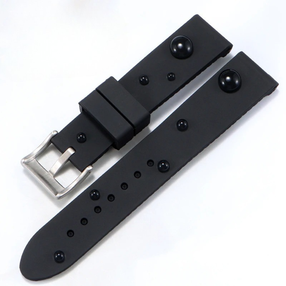 Silicone Tire Tread Pattern Strap for Choppard Miglia Watch 18-24mm ...