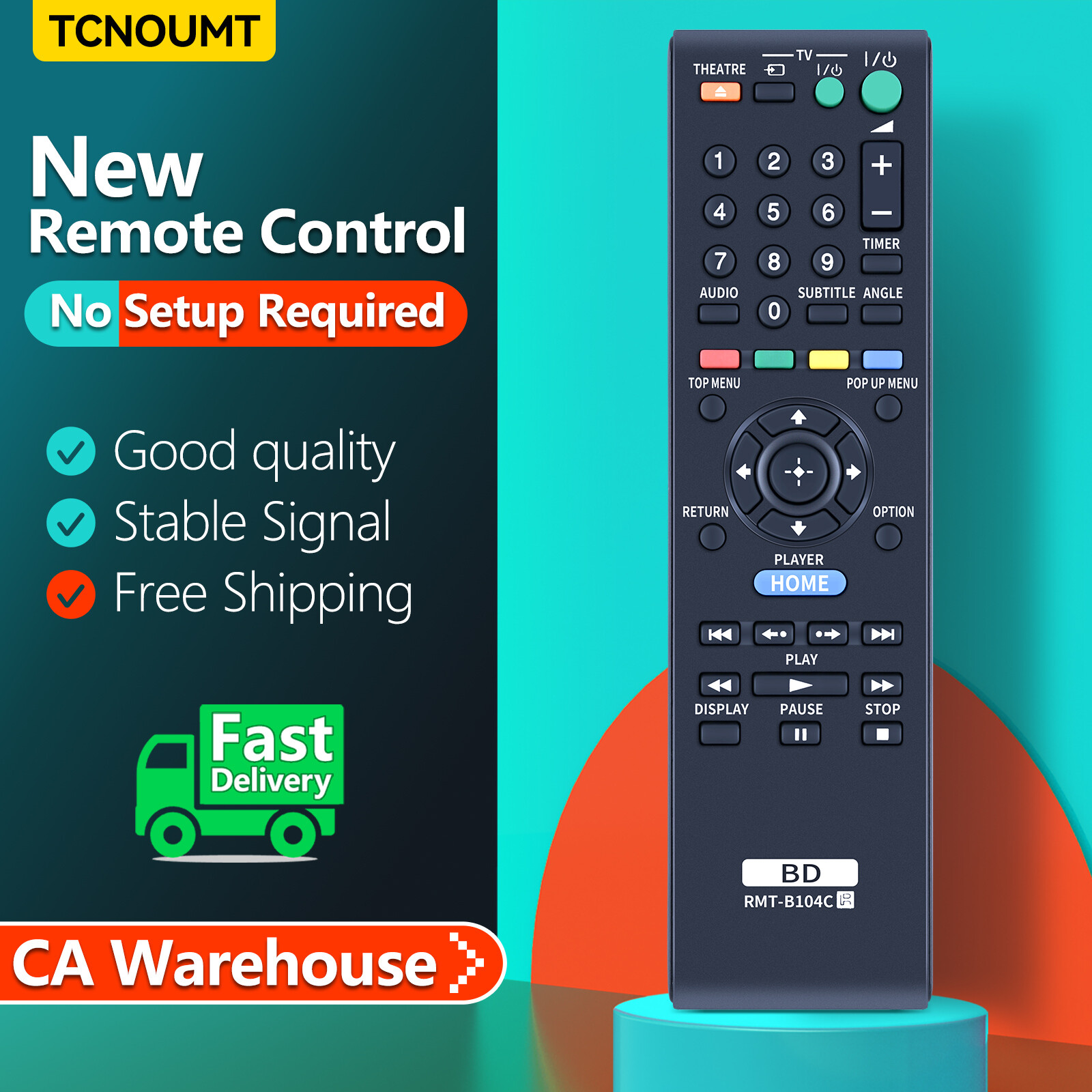 New RMT-B104C For Sony Player Remote Control BDP-S185 BDP-S270