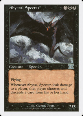 MTG Magic the Gathering Abyssal Specter (110/351) Sixth Edition LP | eBay