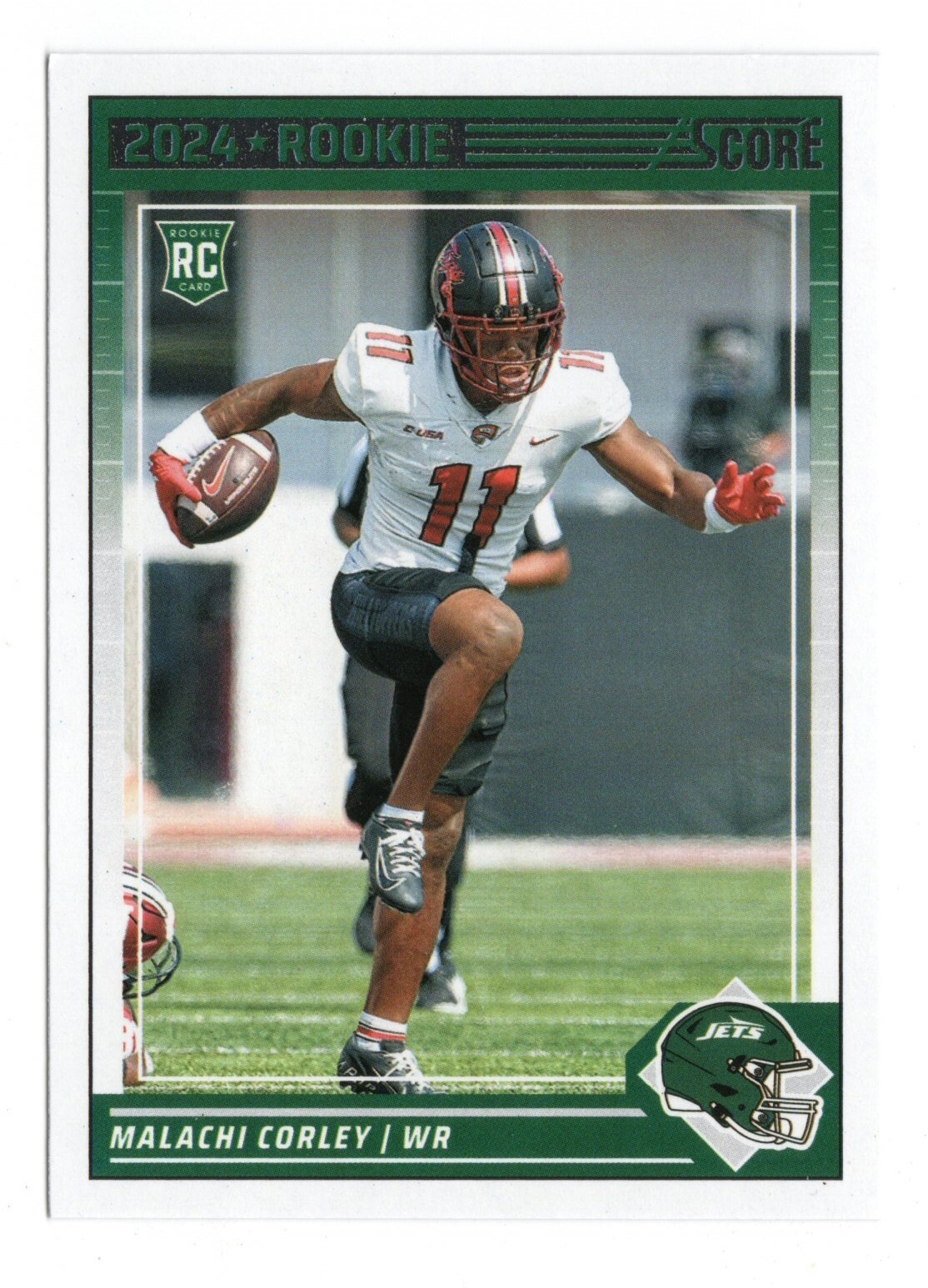EX- Malachi Corley 350 2024 Score Rookie New York Jets Card | eBay