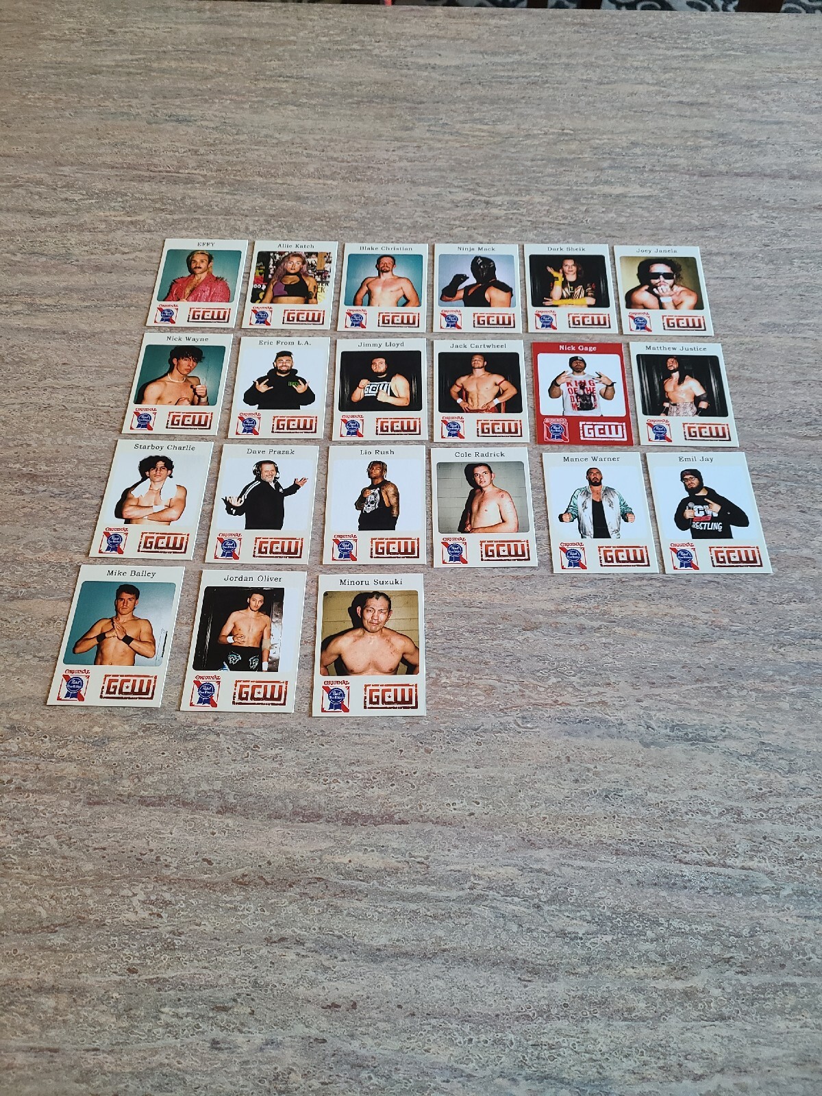2022 Game Changer Wrestling GCW x PBR Trading Cards Pick Singles Chase ...