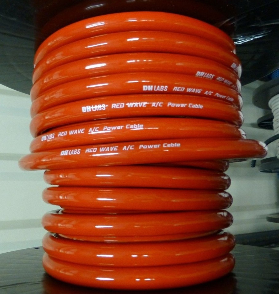 DH Labs Silver Sonic Red Wave AC Power Cable by the Foot DIY | eBay