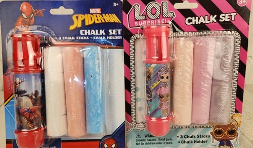TWO LOL Surprise! Chalk Sets, 6 Chalk Sticks & 2 Chalk Holders NEW ...