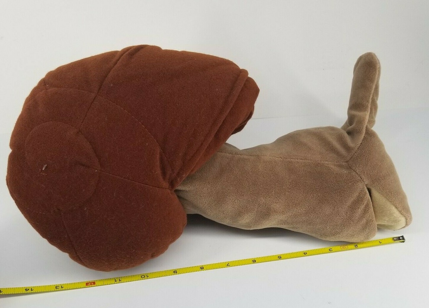 Folkmanis Snail Hand Puppet Plush Brown Full Body Pulls Into Shell Folk ...