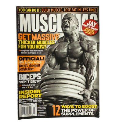 Muscle Mag Magazine January 2010 Jay Cutler Cover No Label | eBay