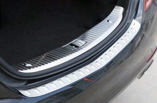 For Benz S-Class 2014-2020 Silver Steel Outer Rear Bumper Protector ...