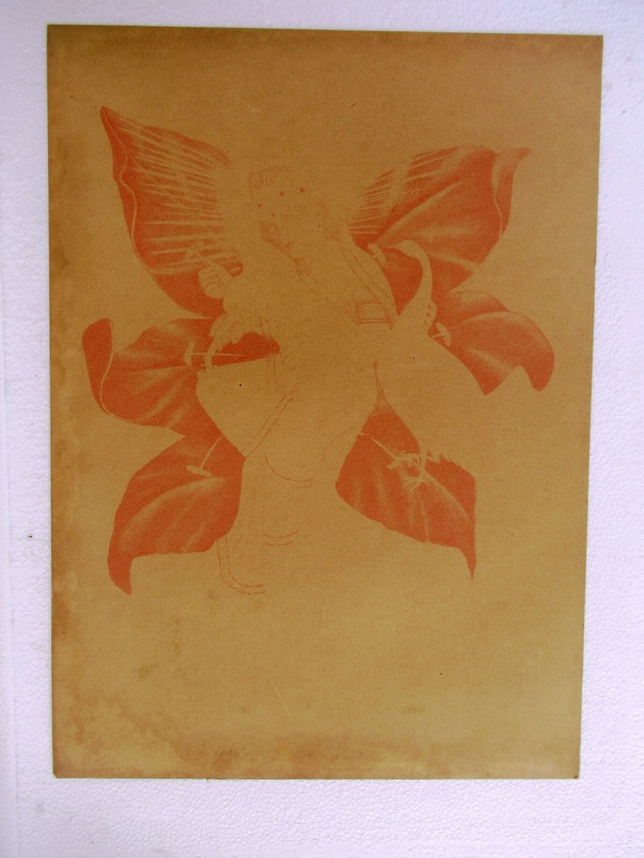 Antique Litho Print Oleograph Saraswati Goddess Of Learning ...