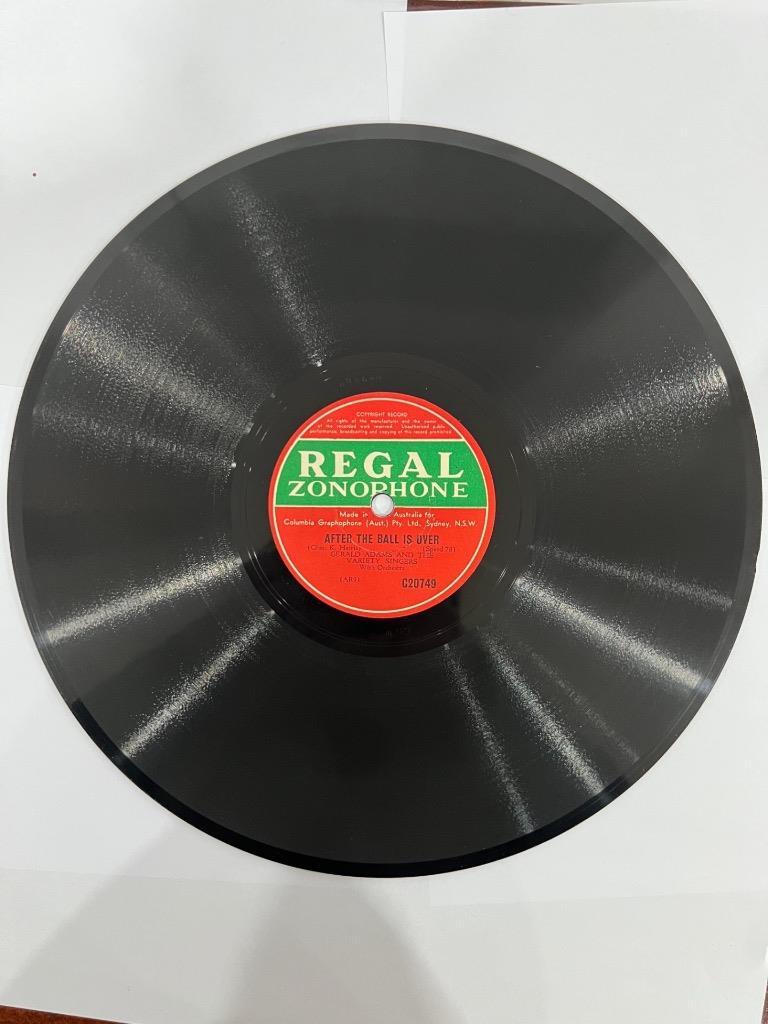 GERALD ADAMS- after the ball is over/two little girls in blue 78rpm ...