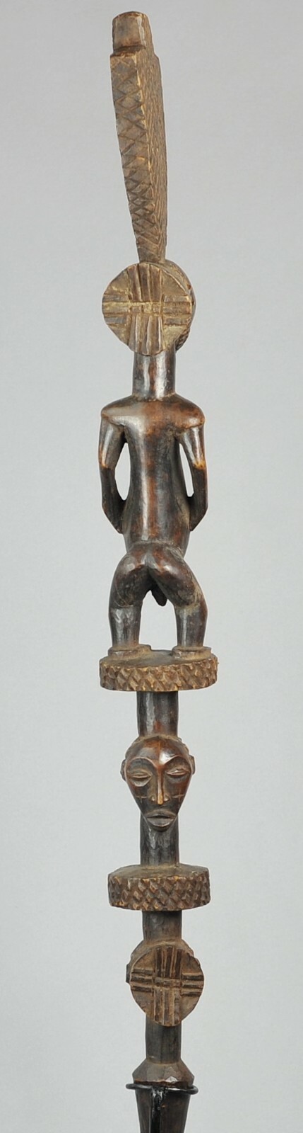 HEMBA Congo Canne Bâton chef walking stick chief's staff Art Africain ...
