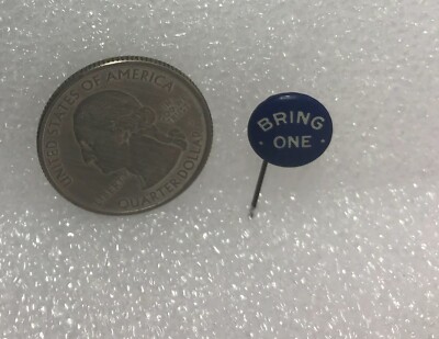 Vintage Bring One Stick Button Pin | eBay