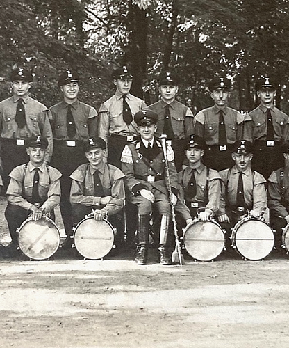 RARE! WW2 GERMAN STATE POLICE MUSIC BAND 1933 PHOTO POSTCARD RPPC | eBay