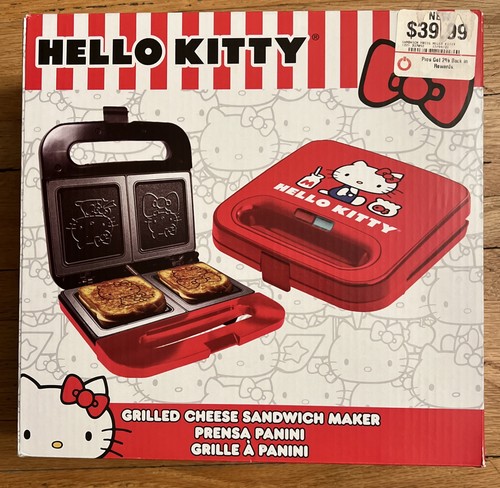 Hello Kitty Two Grilled Cheese Sandwich Maker Red Press 2022 by Uncanny ...