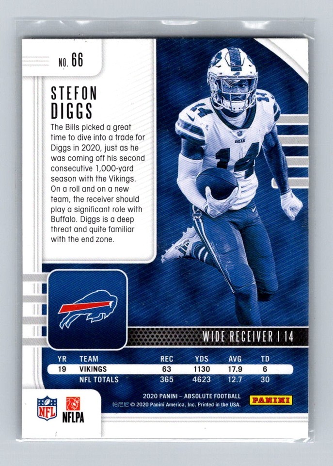 2020 Panini Absolute #66 Retail Stefon Diggs Buffalo Bills | eBay