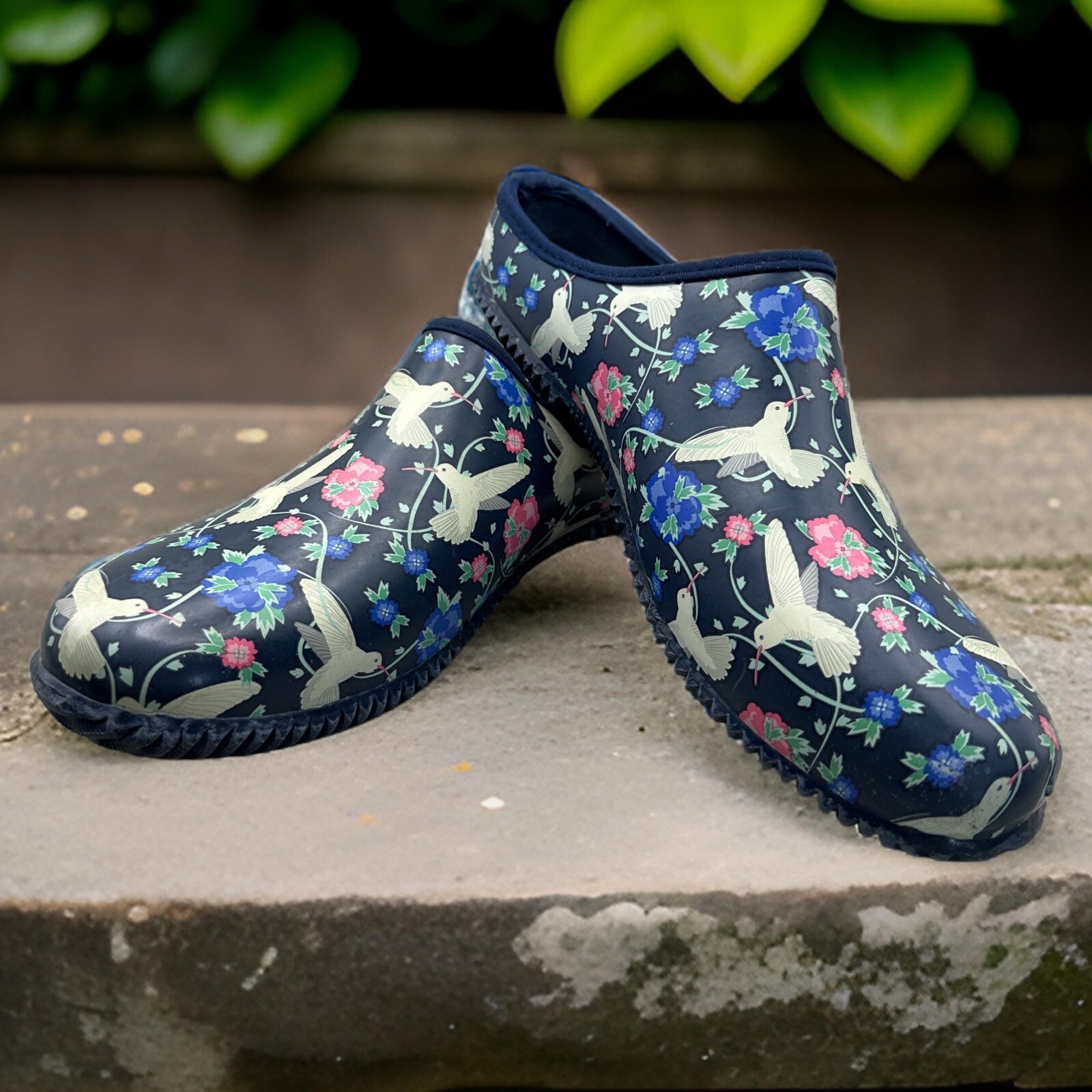 Western Chief Humming Bird Navy Garden Rubber Clog Women's size10 M | eBay