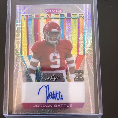 2023 LEAF VIVID JORDAN BATTLE ROOKIE RC AUTO AUTOGRAPH /9 | eBay
