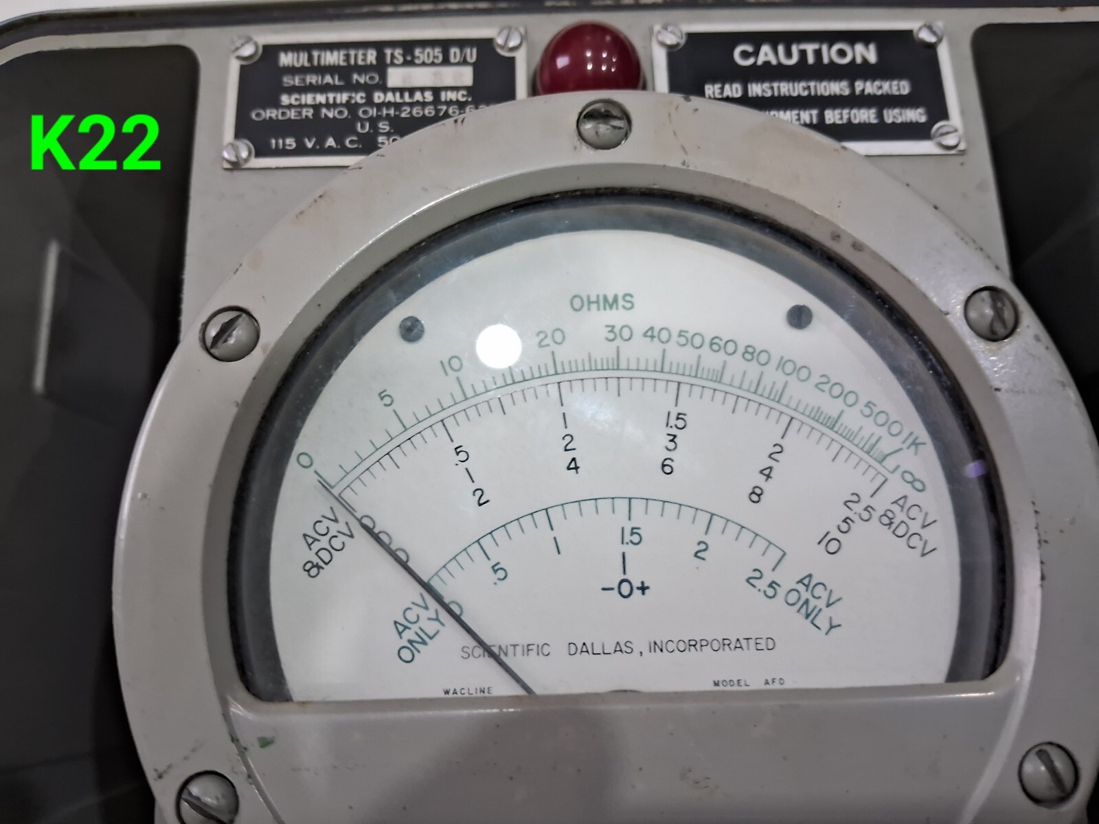 VINTAGE TS-505D/U VACUUM TUBE MULTIMETER | eBay