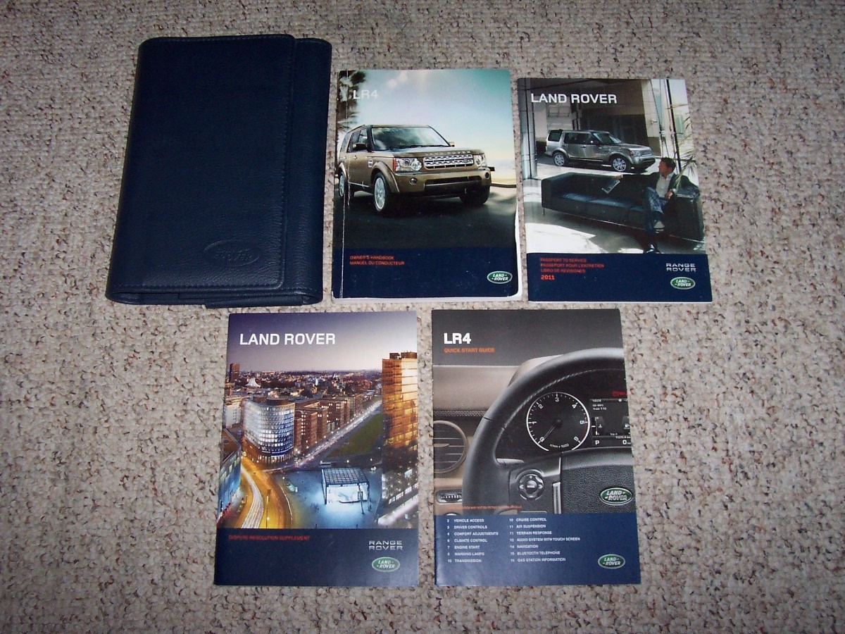 2011 Land Rover LR4 Original Owner Owner's User Manual Guide Set 5.0L ...