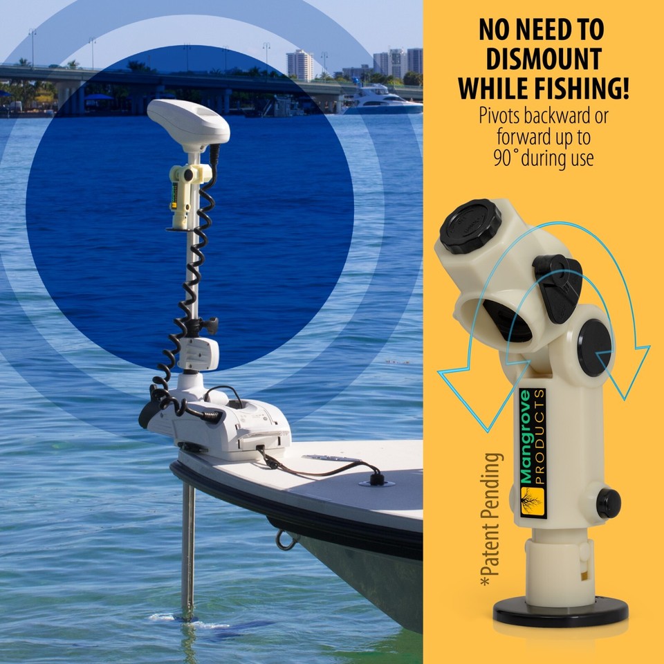 Trolling Motor Stabilizer: (GLOW) Adjustable w Internal Shock Absorber ...