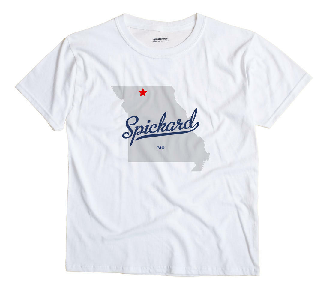 Spickard Missouri MO T-Shirt MAP | eBay