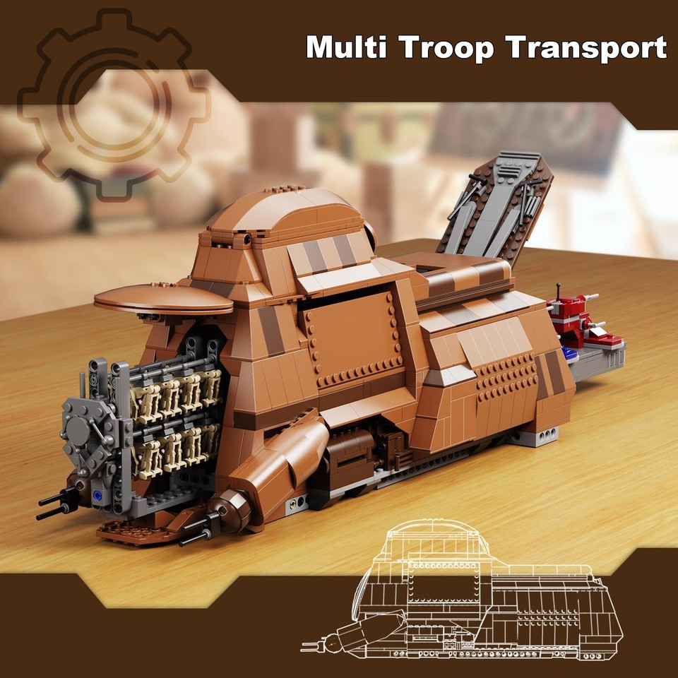 Battle Trade Federation Droid Ship Multi Troop Transport Building Kit ...