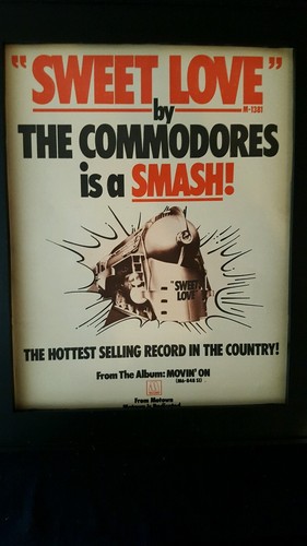 The Commodores Sweet Love Rare Original Promo Poster Ad Framed! | eBay