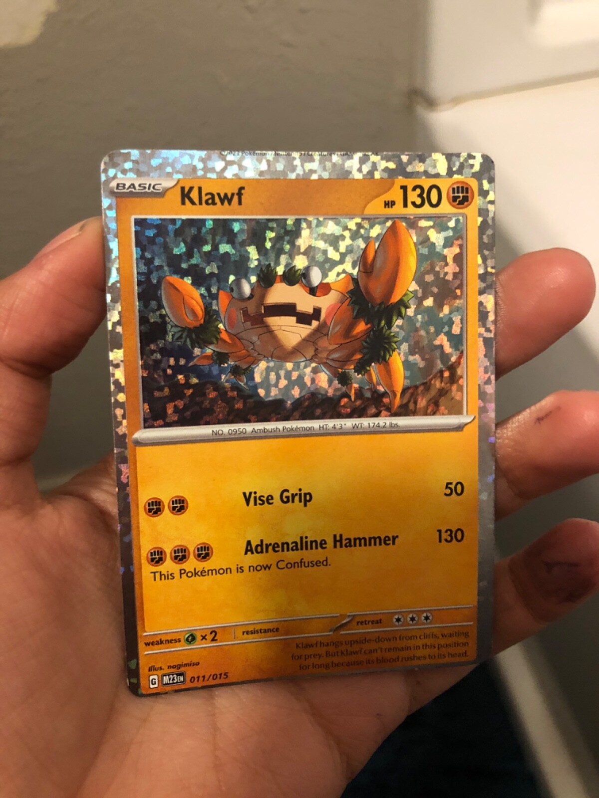 Klawf pokemon card 011/15 shiny great condition | eBay