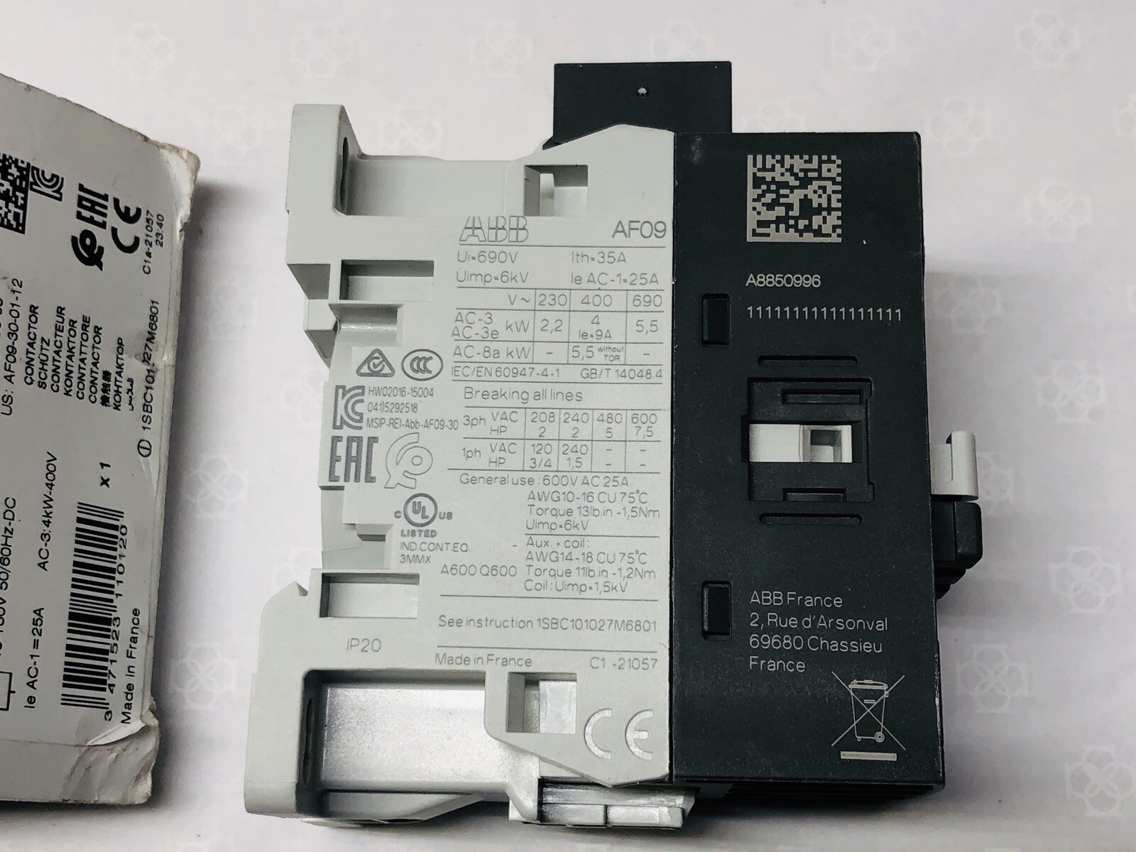 AF09-30-01-12 (ABB) Contactor - for sale online | eBay