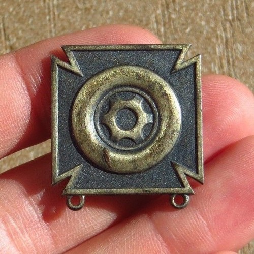 WW2 US Army Military Driver Mechanic Badge Technical Pin Back Sterling ...