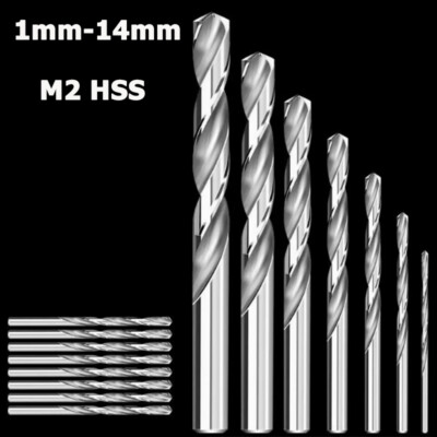 1mm-14mm HSS Spiral Drill Bit Metal Drill Bit Steel Drill Bit Twists ...