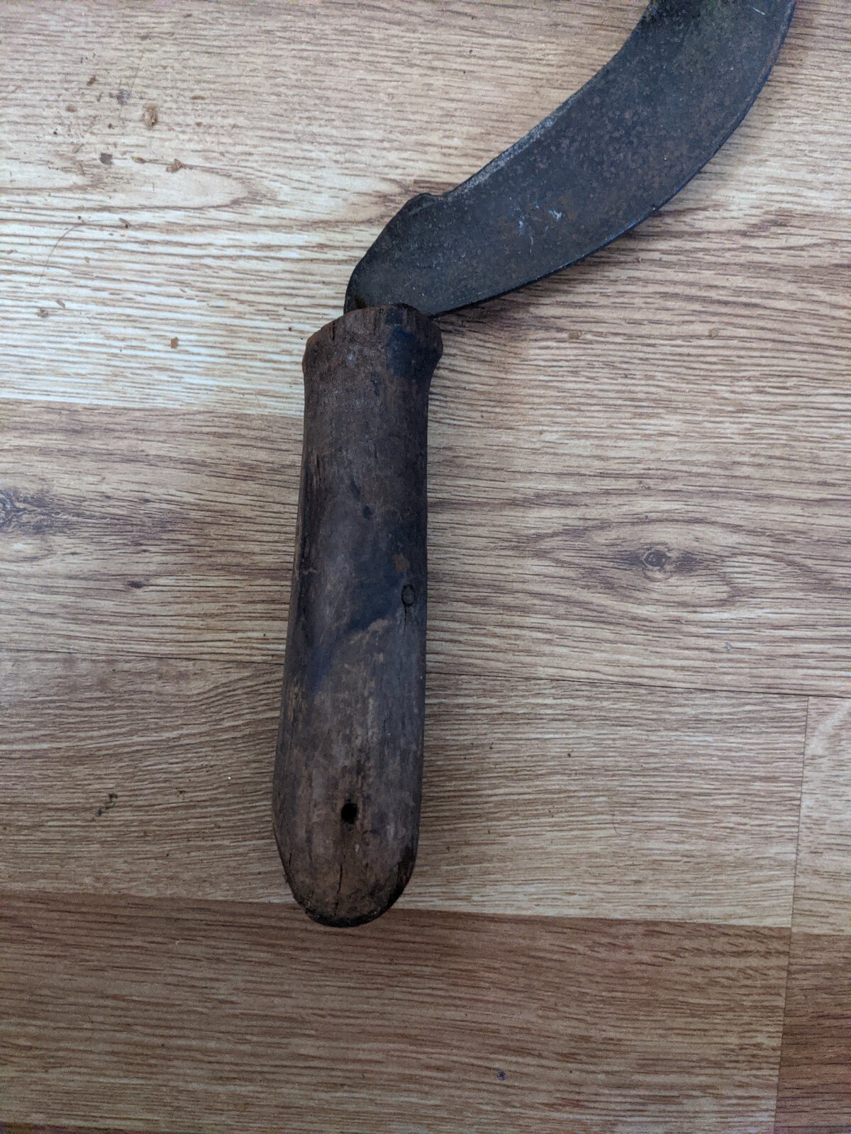 Hand Sickle Tool 9'' x 16.5'' vintage weed curved sythe cutter grass ...