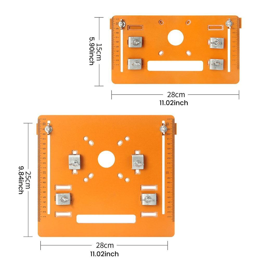 90° Flat Cutting Circular Saw Trimmer Base Plate Guide Rail Bottom ...