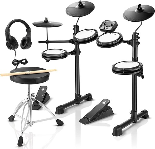 🥁Donner DED Series Electronic Drum Kit Beginner Drum Set With Stool ...