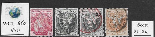 WC1_860 ITALY. 1921 PRO CROCE ROSSA set. Scott B1-B4. Used | eBay