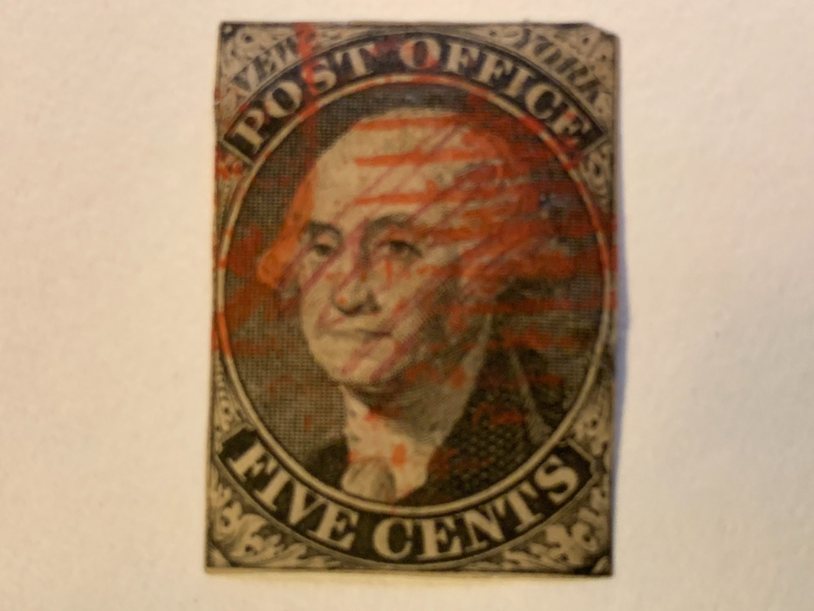 US Scott#9x1a 1845 NY Postmaster Provisional Faint Red Cancel | eBay