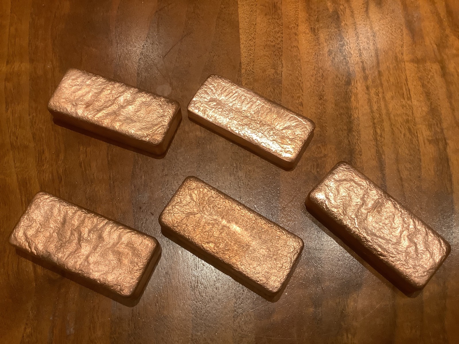 5-Pack Copper Ingots - 99.9% Cu - Hand Poured - 5lb Min. Weight - XRF Verified | eBay