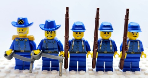 American Civil War Blue Union Infantry made with real LEGO® Minifigure ...