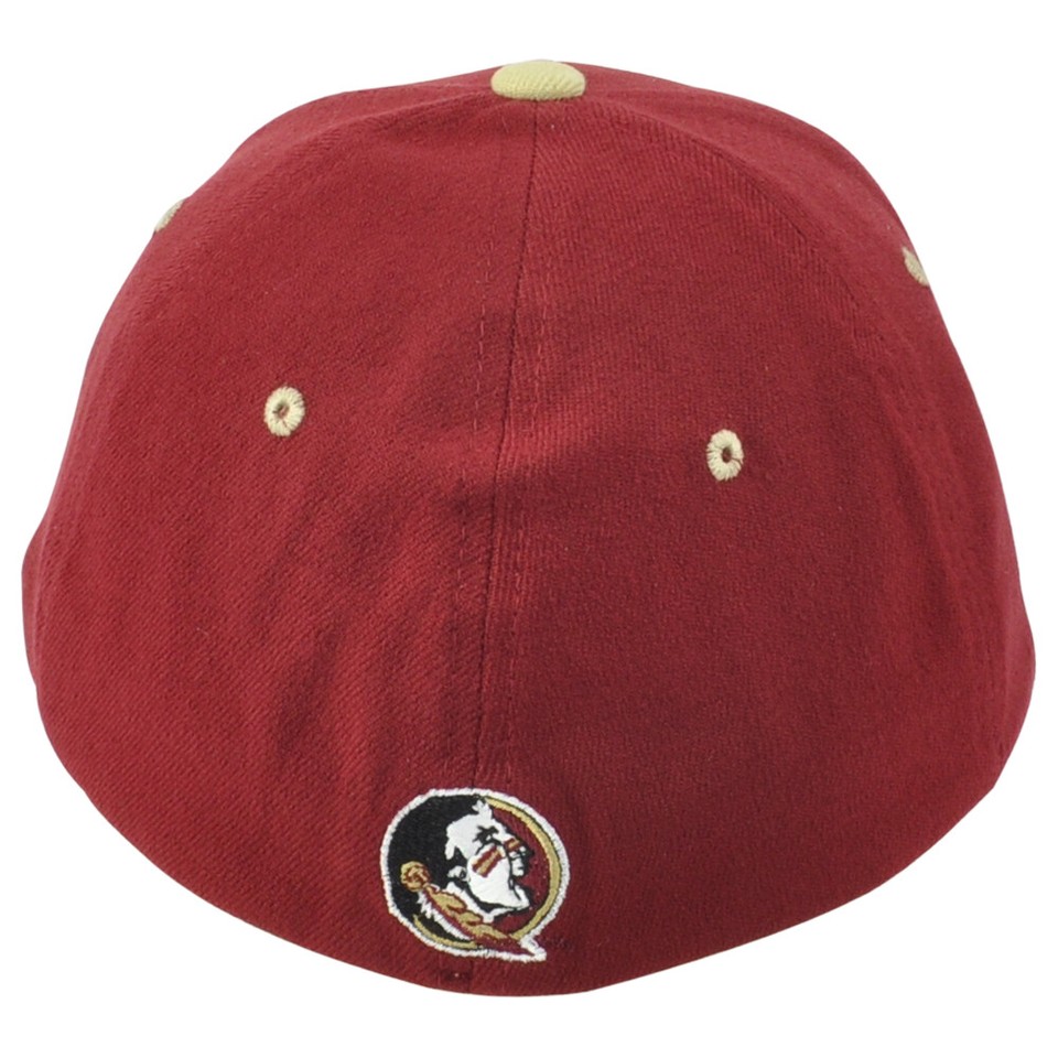 NCAA Zephyr Florida Seminoles FSU Burgundy Curved Bill Fitted Youth ...