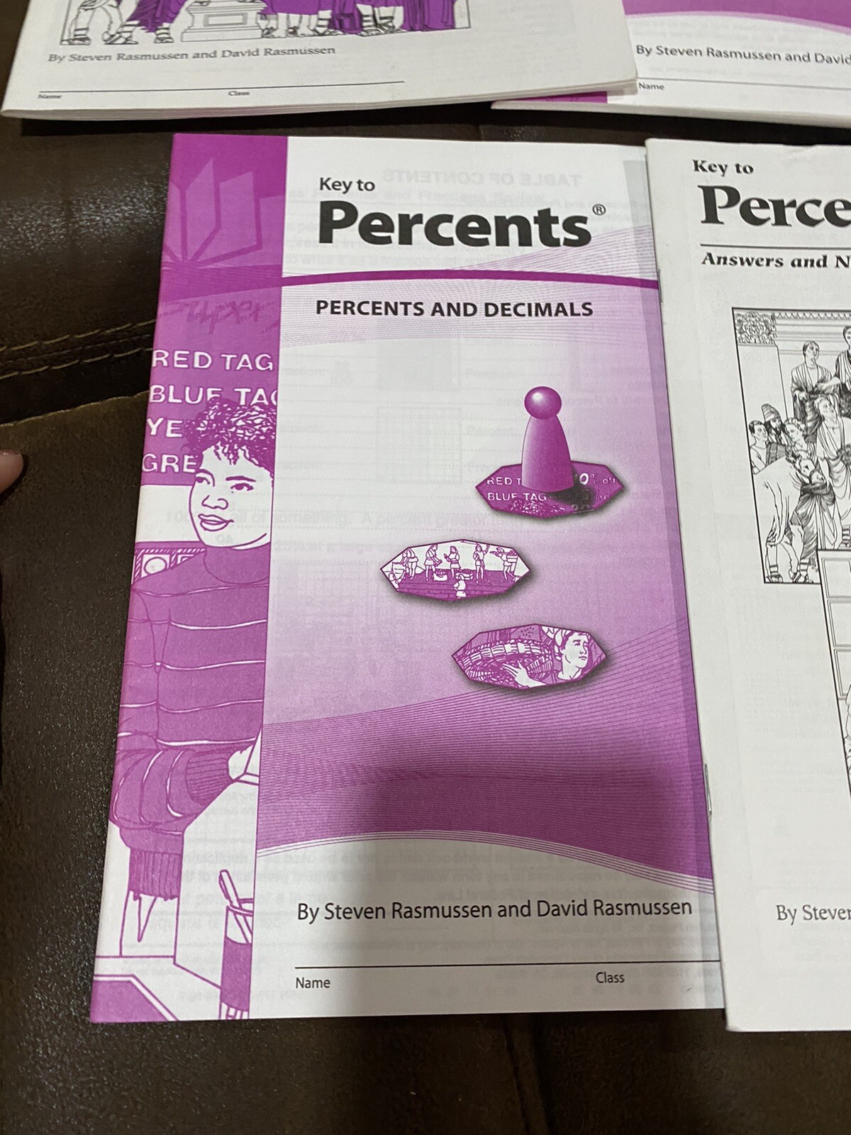 Key to Percents 2- workbooks + keys by David and Steven Rasmussen ...