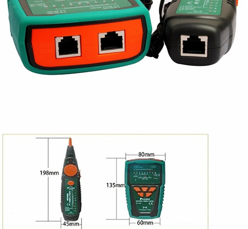 Pro'sKit MT-7028 Network Toner Probe Kit Audio Network Check Line ...