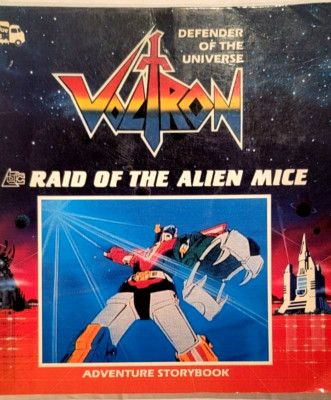 Voltron Raid of the Alien Mice Play 80s Vintage Child’s Book Storybook ...