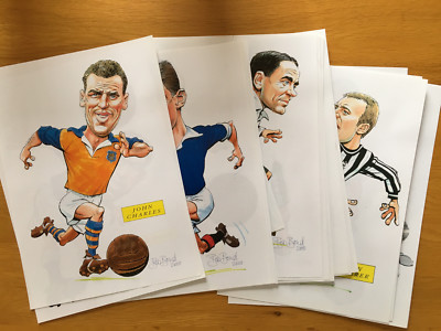 Bob Bond football caricatures see drop down menu for list | eBay UK