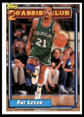 1992 Topps #221 Fat Lever Dallas Mavericks | eBay