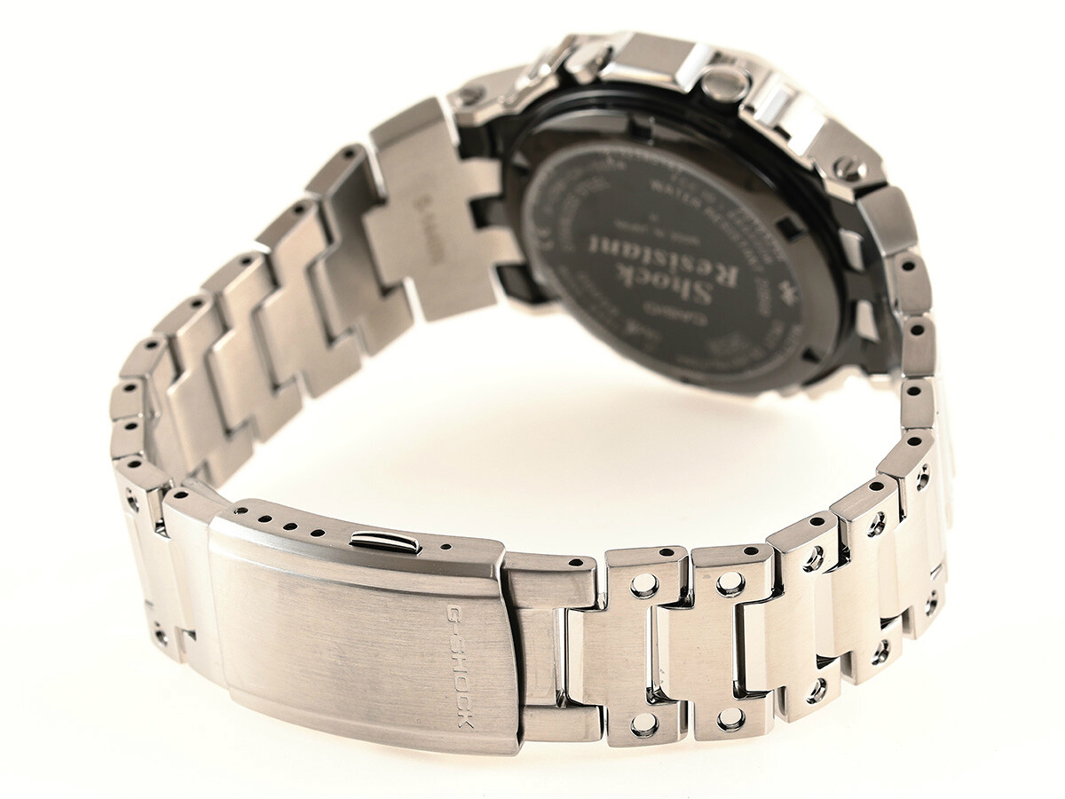 Ca7 G-Shock Casio Gmw-B5000D-1Jf Radio Solar Silver Stainless Steel Men ...