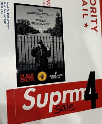 1x Supreme Undercover Public Enemy White House Sticker MULTI SS18 ...