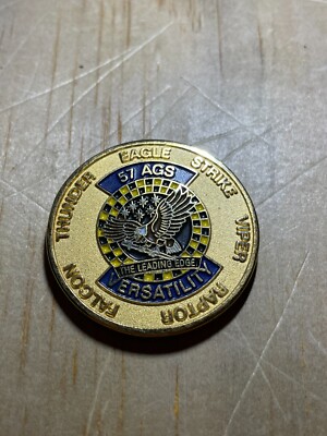 2000s? US AIR FORCE CHALLENGE COIN-AGGRESSORS WEAPONS SCHOOL Nellis AFB ...